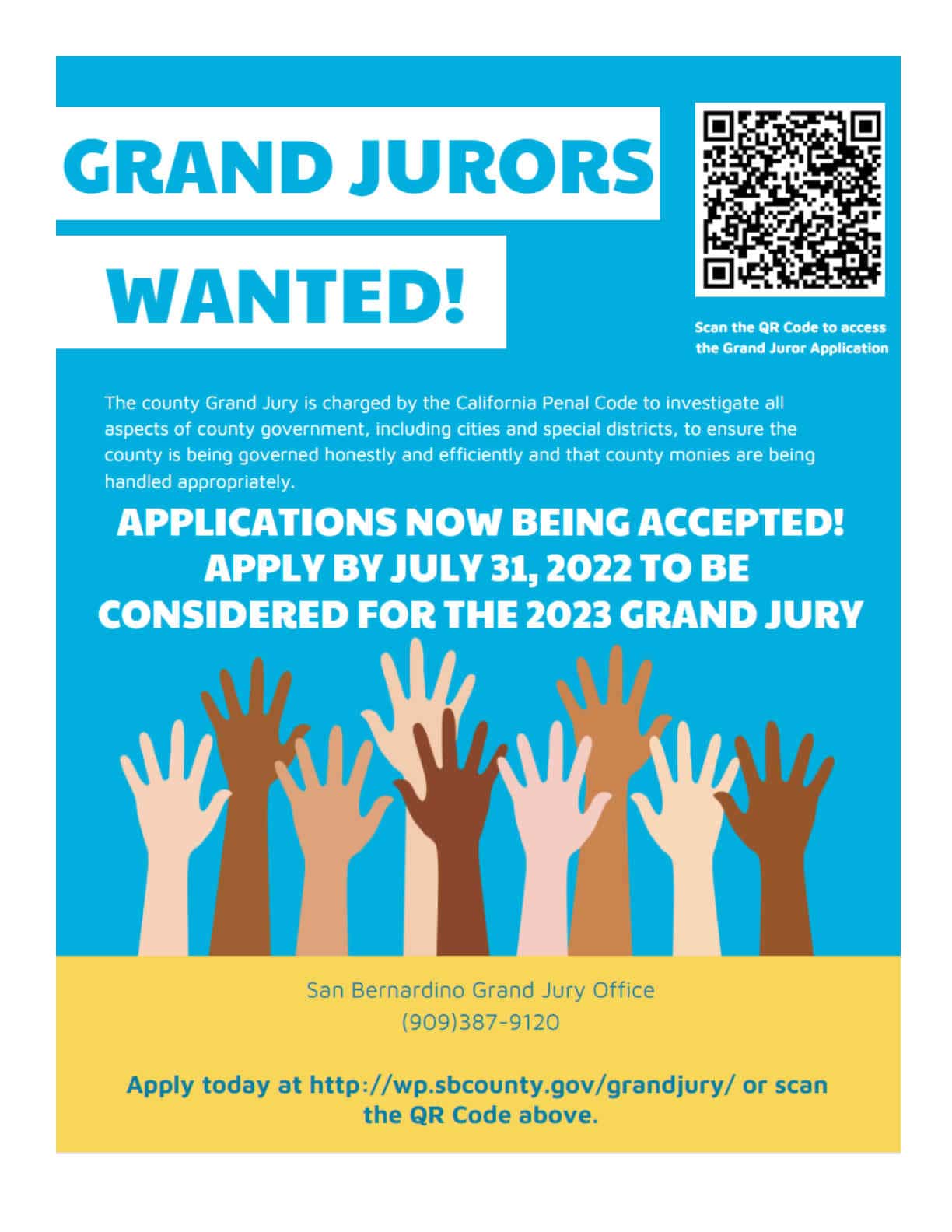 San Bernardino County seeks grand jurors - Follow Our Courts